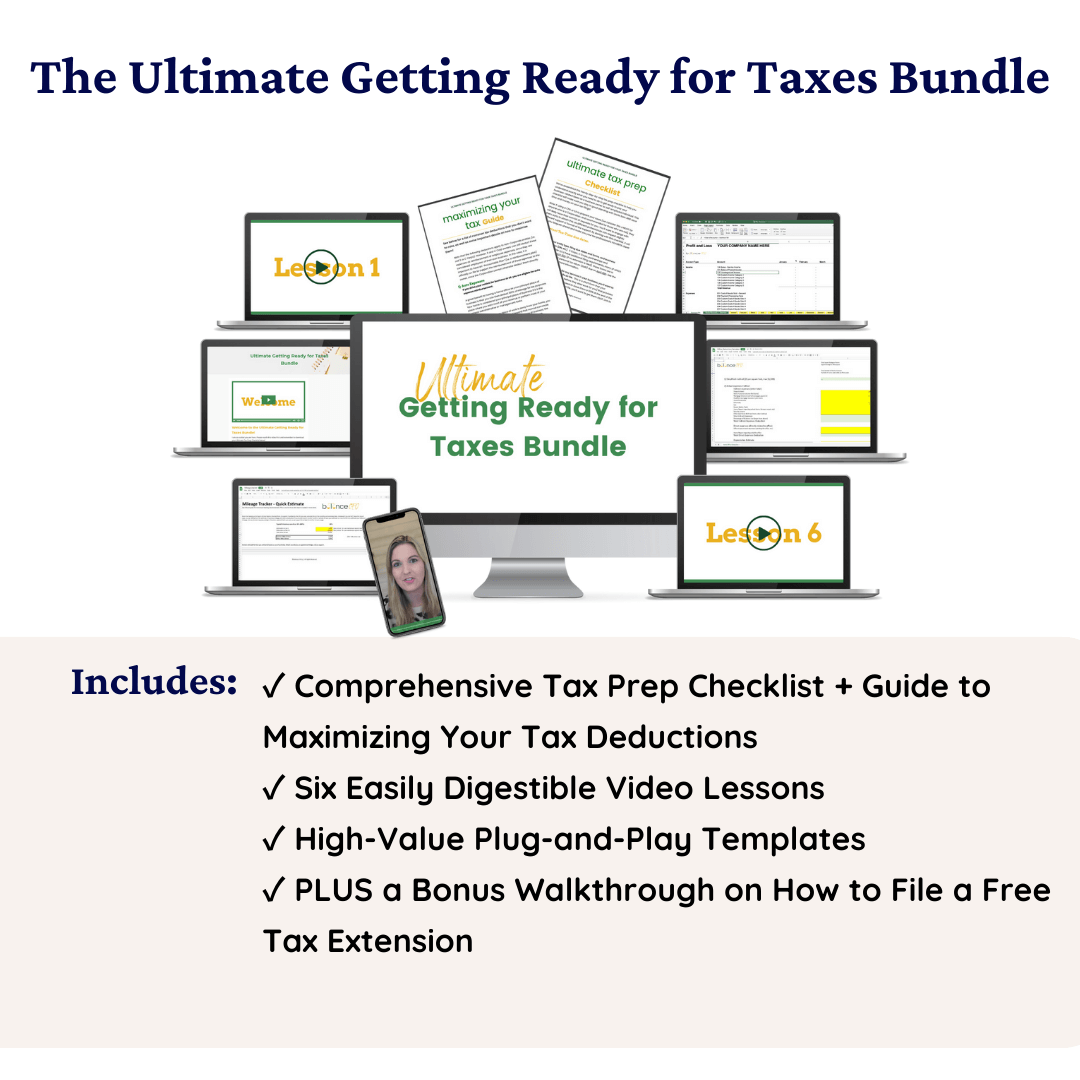 Ultimate Getting Ready for Taxes Bundle - DIY Tax Prep for Small Busin ...